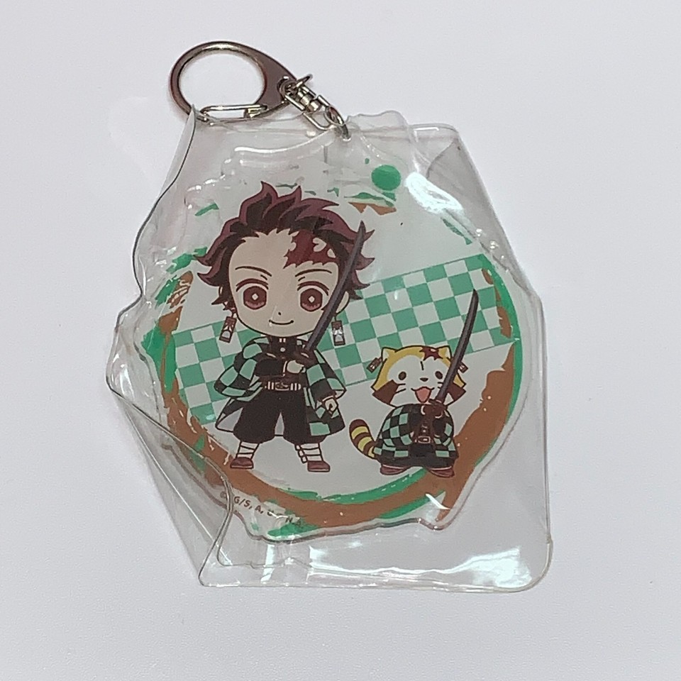 Tanjiro Kamado Demon Slayer Rascal the Raccoon Big Acrylic Keychain ...