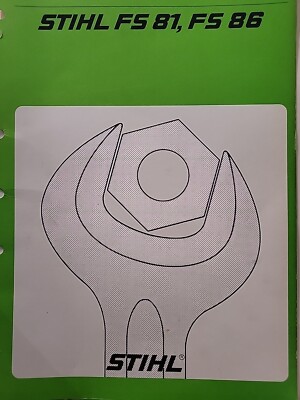 Stihl Handheld Gasoline Line Trimmer Brush Cutter FS 81 FS 86 Service ...