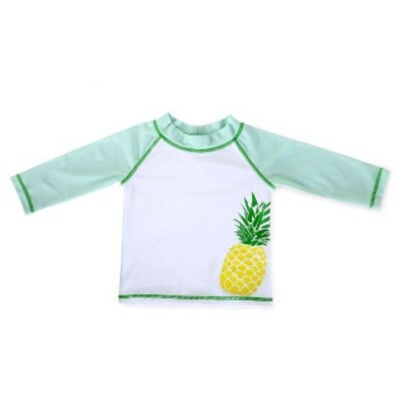 Baby Boys Fruit Swim Rash Guard Sky Blue/White/Green/Yellow 6-9M ...