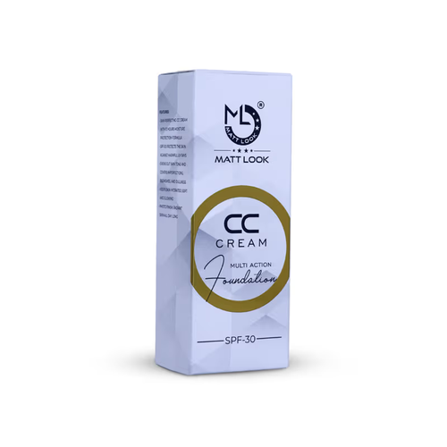 Matt look CC Cream Multi Action Foundation Color Correcting - 01 White ...