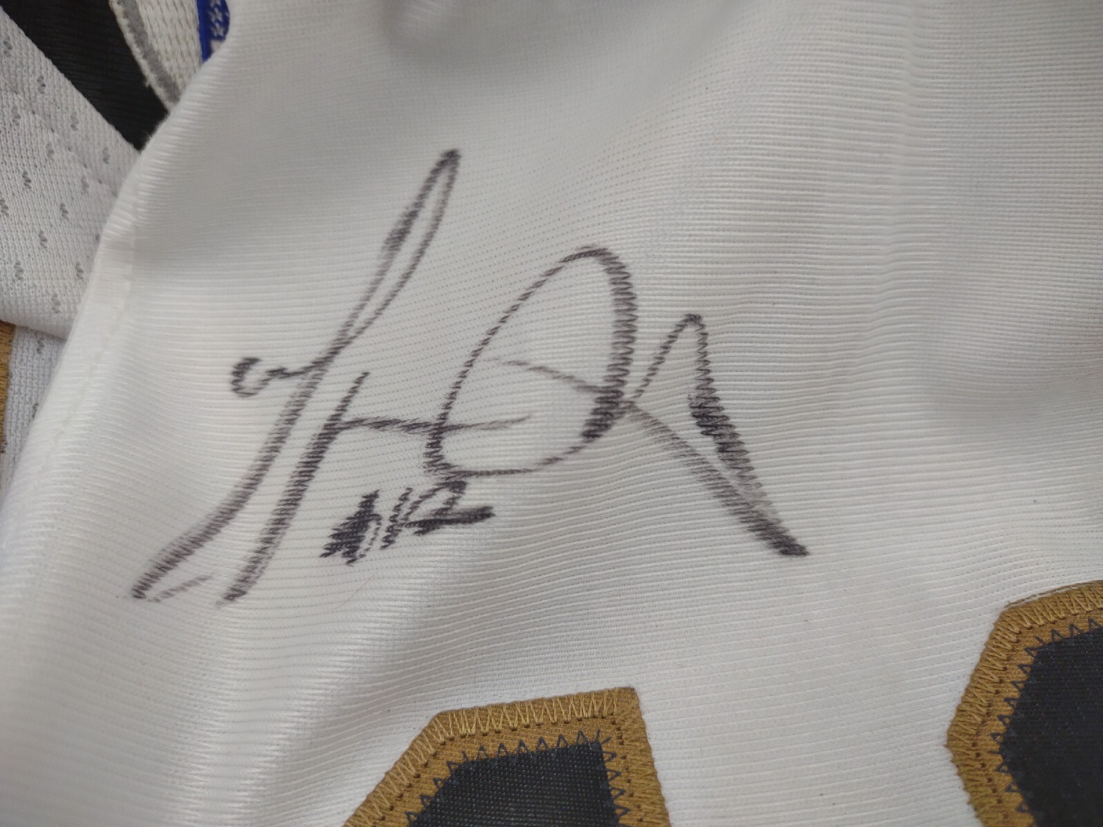 MARQUES COLSTON AUTOGRAPHED WHITE AUTHENTIC JERSEY NEW ORLEANS SAINTS ...