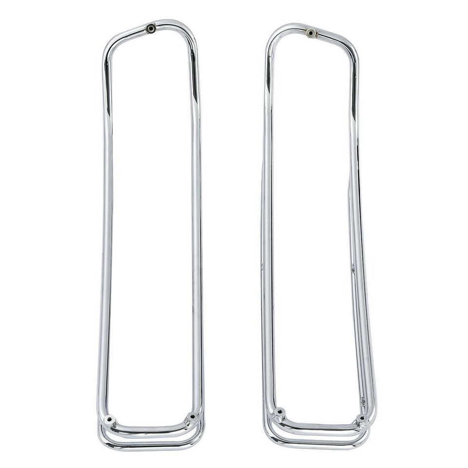 Chrome Saddlebags Lid Top Rails Trim Rack Guard Fit For Harley Touring ...