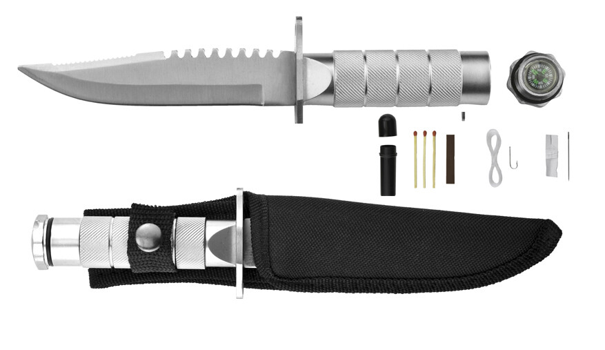Survival Knife With Compass