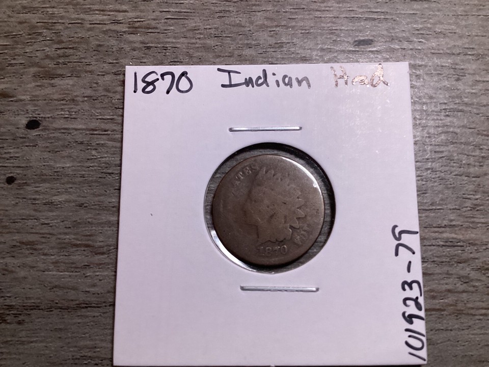 1870-Indian Head Penny Small Cent Semi-Semi Key Date 101923*79 | eBay