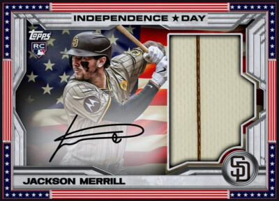 2023 Topps White Autograph Relic Rookie RARE - JACKSON MERRILL RC ...