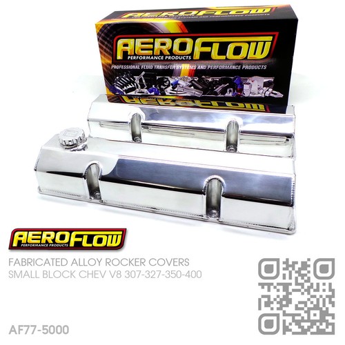 AEROFLOW FABRICATED ALLOY ROCKER COVERS [CHEVY SBC V8 307-327-350-400 ...