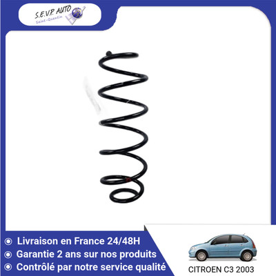 🇫🇷 RESSORT AMORTISSEUR ARRIERE GAUCHE CITROEN C3 ♻️ 5102G4 | eBay