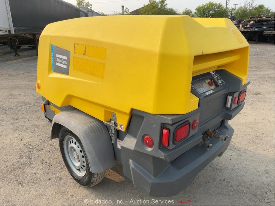 2018 Atlas Copco XAS88 KD8 IT4 177 CFM Towable Air Compressor Kubota ...