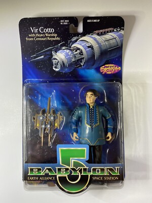 Babylon 5 VIR COTTO Blue Exclusive Premiere Figure w/ Centauri Warship ...