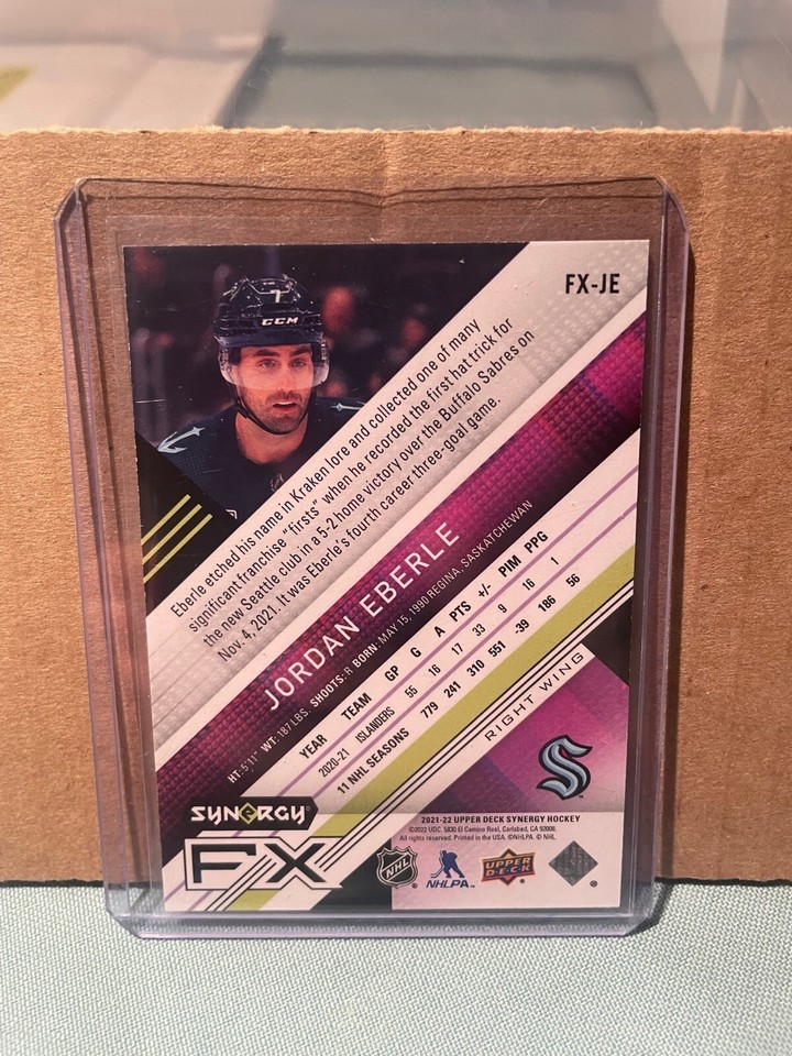 2021-22 Upper Deck Synergy Synergy FX /749 Jordan Eberle #FX-JE | eBay