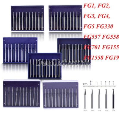Dental Surgical Fast High Speed Handpiece Burs Round Tungsten Carbide ...
