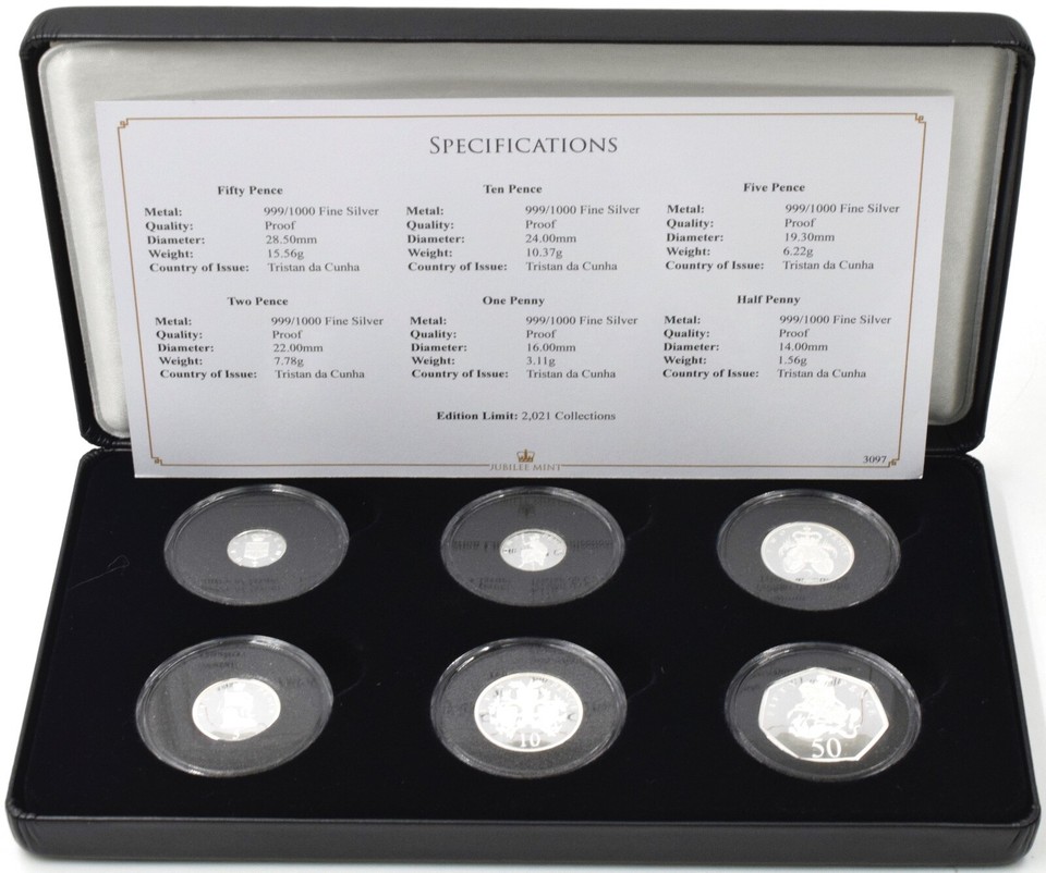 2021 50th Anniversary Decimalisation Silver Proof Coin Collection BOX ...