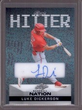 2025 Leaf Baseball Nation - Pure Hitter Luke Dickerson #PB-21 Silver ...