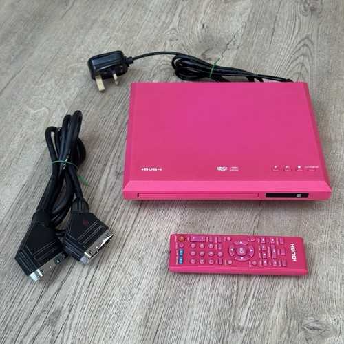 Bush Pink DVD Player Portable Player Scart CDVD2252DP remote Scart Lead ...