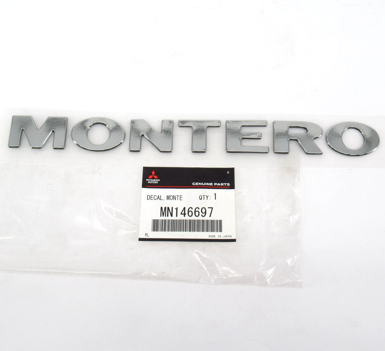Genuine OEM Mitsubishi MN146697 Montero Nameplate Badge Emblem 2003 ...