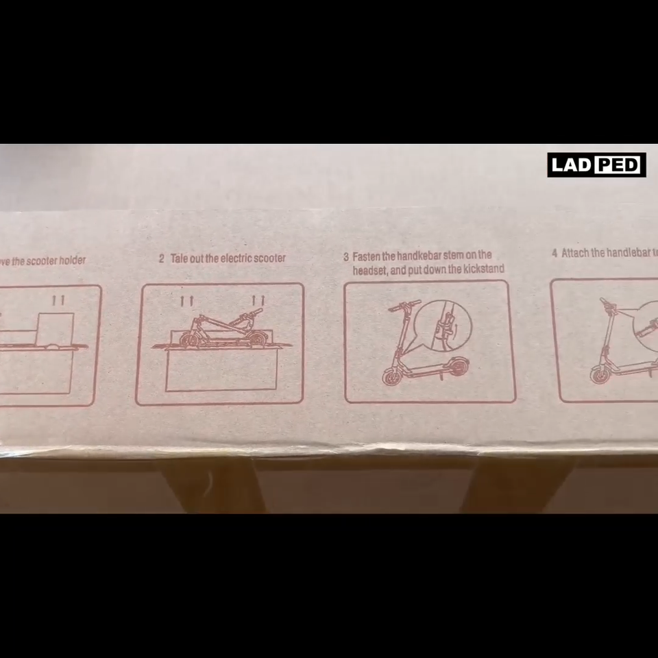 LADPED LP80 ADULT ELECTRIC SCOOTER 350W Motor LONG RANGE 30KM 31KM/H E ...