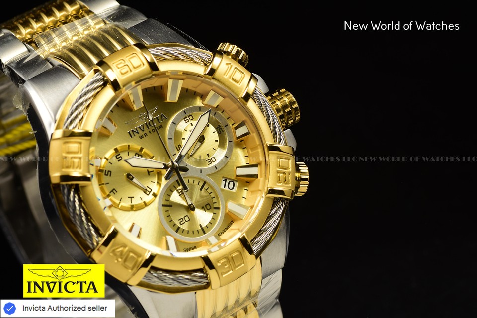 Invicta Men's Bolt 25864 51mm Chronograph Two Tone Stainless Steel ...