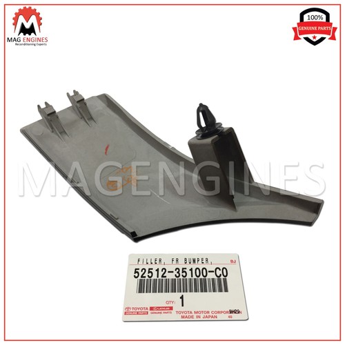 52512-35100-C0 GENUINE OEM BLACK FRONT BUMPER FILLER, RH 5251235100C0 ...