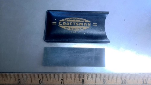 1950s Craftsman # 6441 Pocket sharpening stone + plastic sheath | eBay