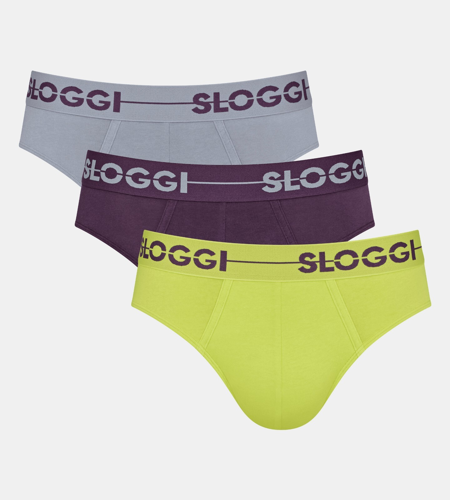 Herren Sloggi Go Mini Slips Hose 3er-Pack 96 % Baumwolle 10198137 UVP £ ...