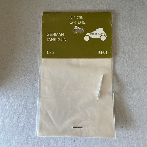Jordi Rubio model accessory 1:35 TG-01 3.7cm KwK L/45 German Tank Gun ...