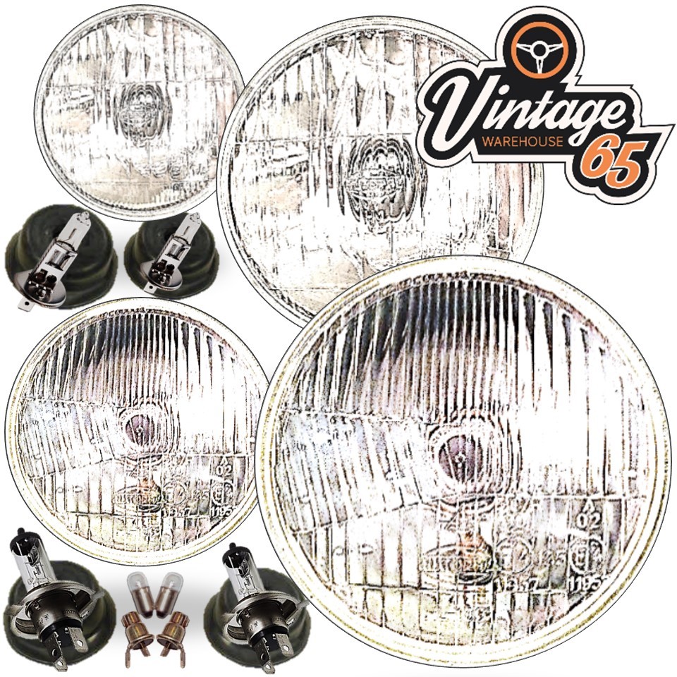 Lotus Elan 5 & 3/4" RHD Sealed Beam Halogen Conversion Headlight Kit ...