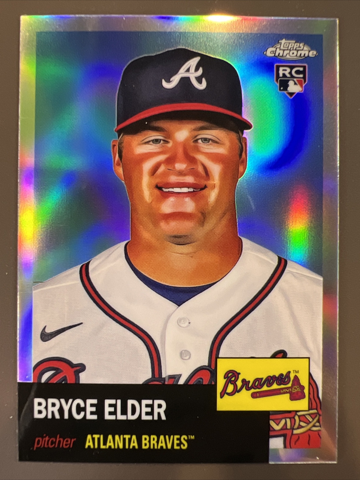 2022 Topps Chrome Platinum Bryce Elder REFRACTOR #162 Rookie RC Braves ...