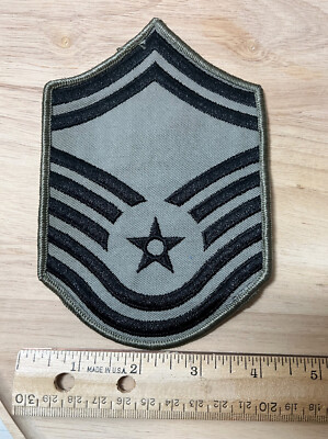 USAF Military insignia Patch Master Sergeant large 4" wide sew on US ...