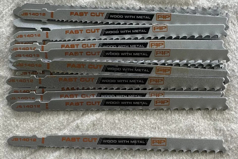 20pc F4P 5- 5/32" Jig Saw Blades 5-10x TPI~ in hard case ~ Similar to ...