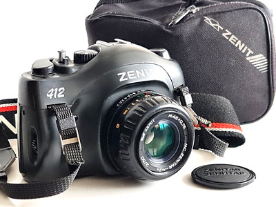 TESTED! Zenit-412 + MC Zenitar-M2s 2/50mm, 35mm SLR Film Vintage Camera ...