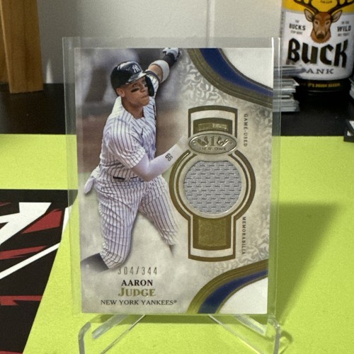 AARON JUDGE Game Used Jersey Relic Card 2021 Topps Tier One T1R-AJ /344 ...