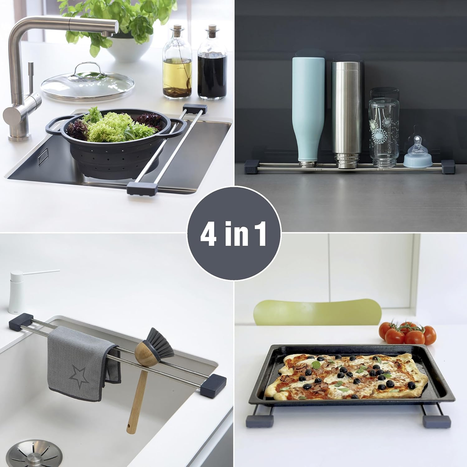 Drip.Line Pure - Versatile and Adjustable Kitchen Rack Drip Tray for ...