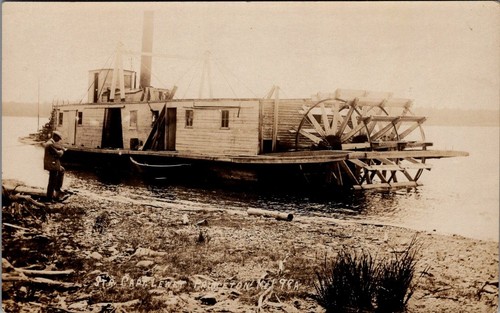 SHIPS, Steamer "Captain Lewey", PRINCETON, Maine Real Photo Postcard | eBay