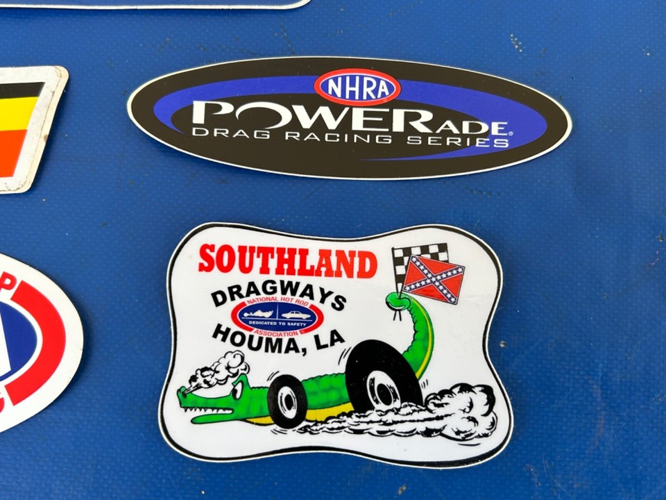 Vintage NHRA Lot of 10 Stickers DECALS Race Car Drag Racing Hot Rod ...