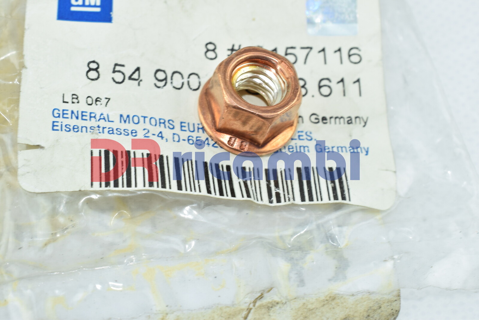 DADO ESAGONALE M8 TUBO DI SCARICO E SILENZIATORE OPEL 854900 9157116 | eBay