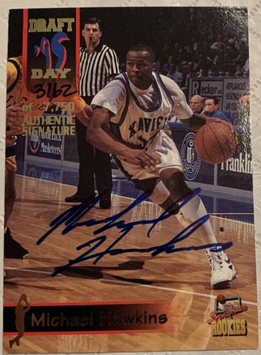 Michael Hawkins Xavier Basketball Autograph Signature Rookies Card 1995 ...