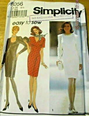 Simplicity Sewing Pattern no. 8056 ladies dress sizes 6-10 UNCUT | eBay