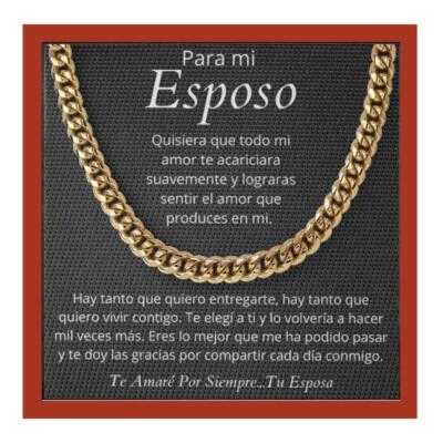 Esposo Regalo Para Mi Esposo Joya Con Mensaje Personalizada Regalo Para ...