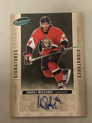 2005-06 Parkhurst Signatures Andrej Meszaros #AM.2 Rookie Auto RC | eBay