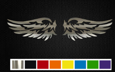 (2) BIRD WINGS Vinyl Decal Set - CUSTOM SIZE & COLOR for TRUCKS, CARS ...