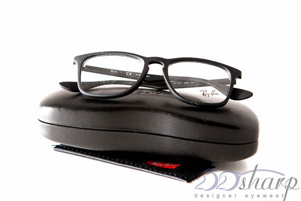Ray Ban Eyeglasses-RB 7074 5364 52 RUBBER BLACK | eBay