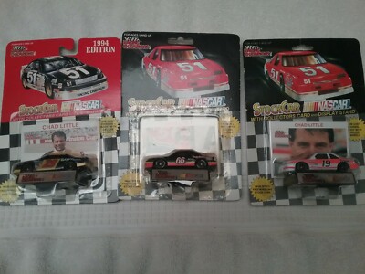 Chad Little #19 Tyson #66 Phillips TropArtic #23 Bayer Racing Champions ...