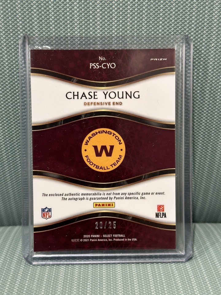 Chase Young 2020 Select Tie Dye Auto RPA /25 RC - Tricolor Patch | eBay