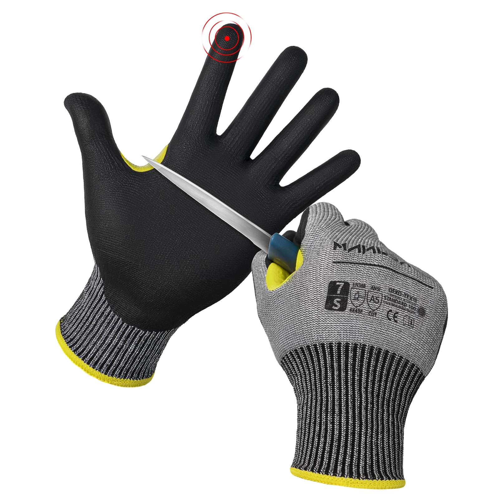 Cut Resistant Gloves, A5 Cut Resistant Work Gloves Men, | eBay