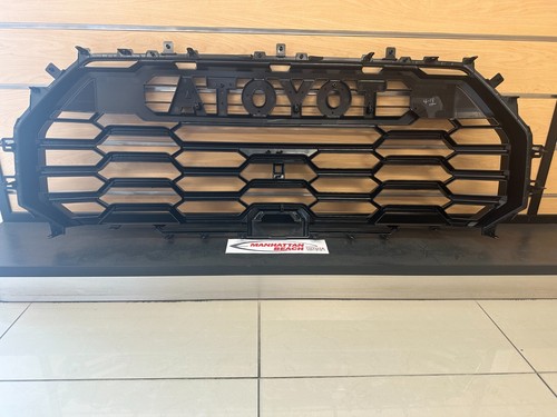 22-25 TUNDRA TRD PRO GRILLE MATTE BLACK GRAY LETTERS GENUINE OEM 53101 ...