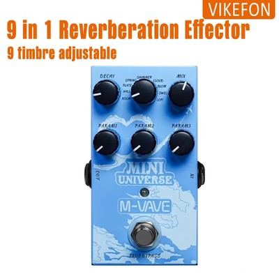 M-VAVE Guitar Effect Pedal Digital Reverb Pedal w/9-Mode Reverb ...