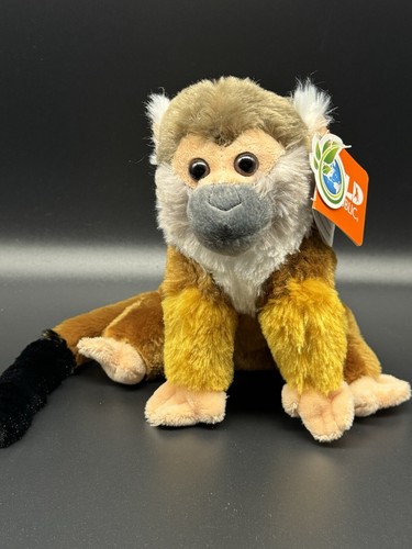 Wild Republic SQUIRREL MONKEY 7” Plush Realistic Stuffed Animal W/ Tag ...