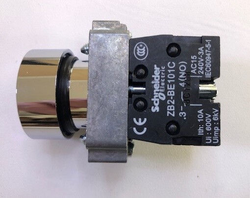 XB2BA11C Schneider Momentary White Push Button Switch (ZB2-BZ101+ ZB2 ...