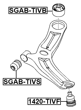 Ball Joint Front Lower Arm Fits Ssang Yong 4454035000 | eBay