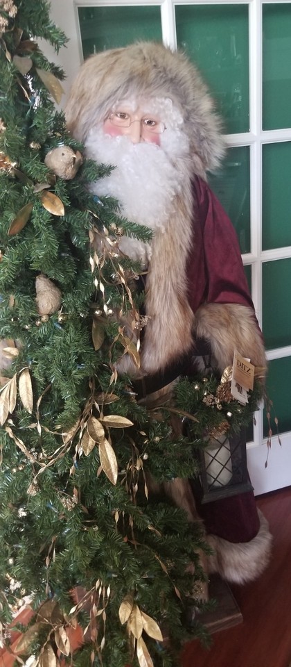 RARE 57" DITZ DESIGN BY THE HEN HOUSE CHRISTMAS HOLIDAY JEWELS SANTA ...